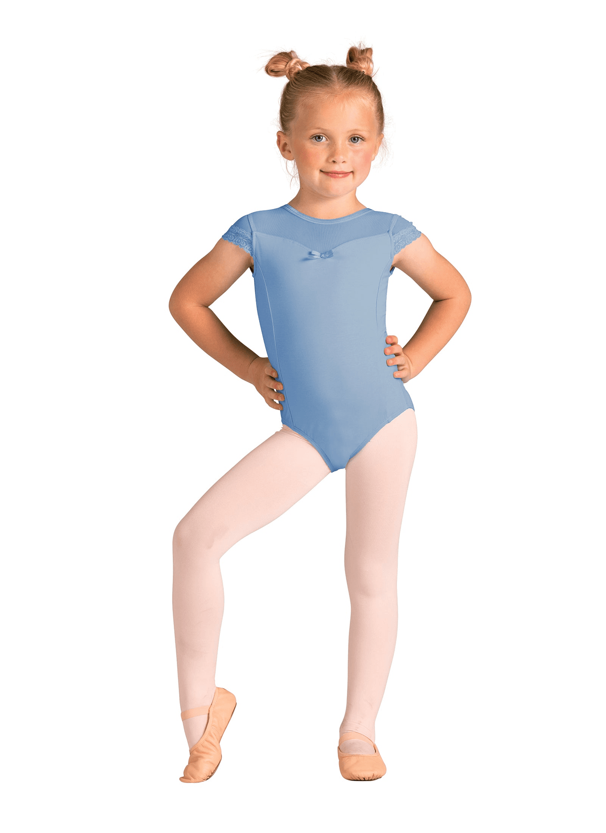 Danz N Motion 24105C Girls Scarlett Cap Sleeve Leotard — DanceWear Corner