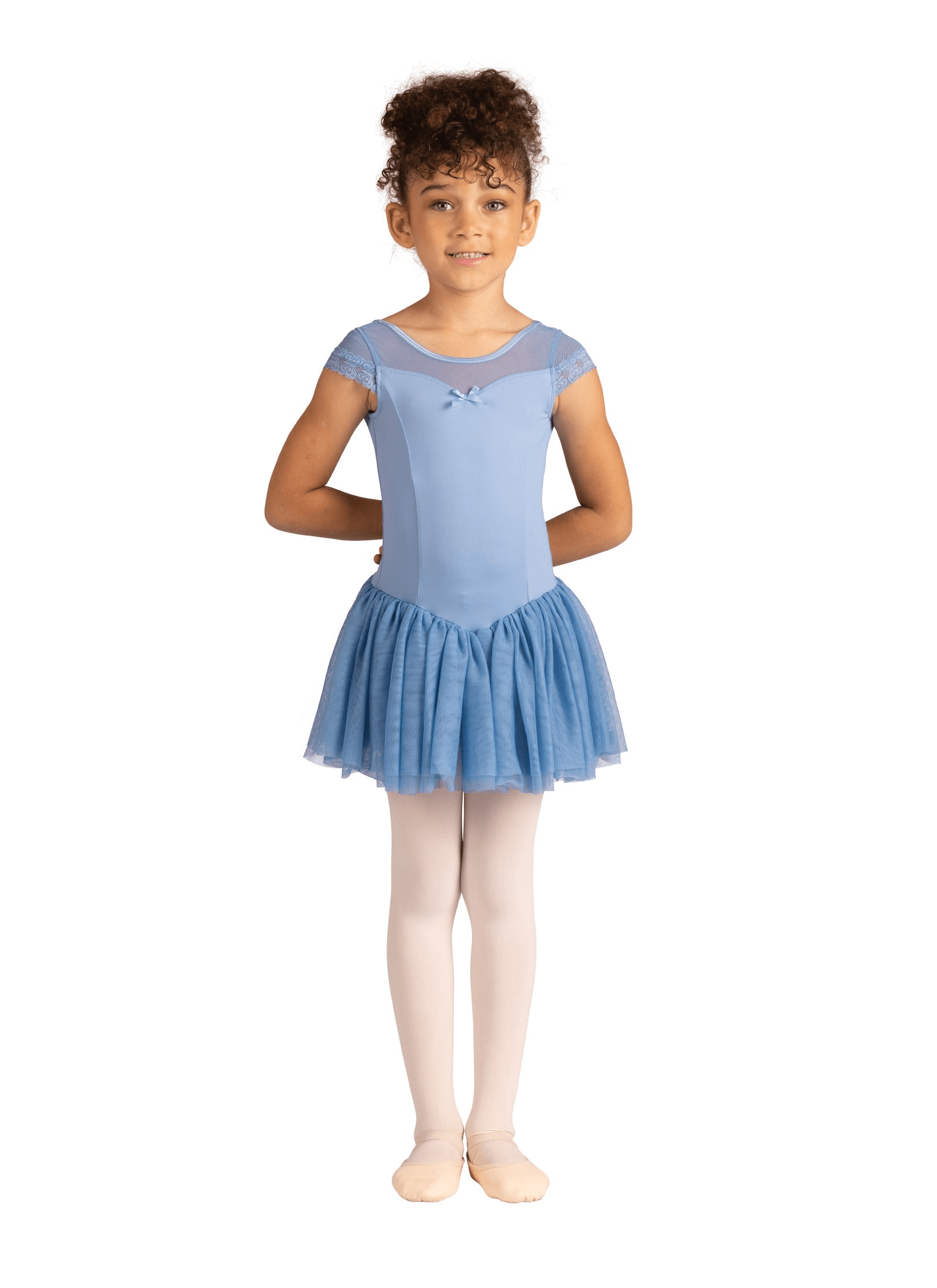 Danz N Motion 24205C Girls Sharlett Cap Sleeve Dress – DanceWear Corner