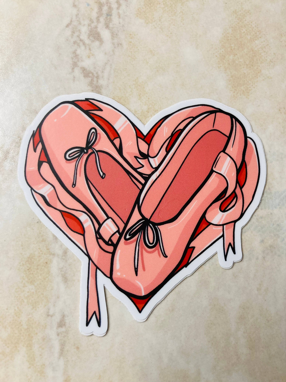 Dance Pointe Shoe Love Sticker — DanceWear Corner