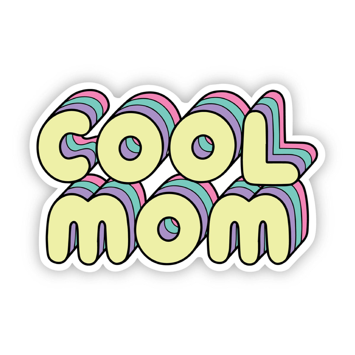 "Cool Mom" Lettering Sticker — DanceWear Corner