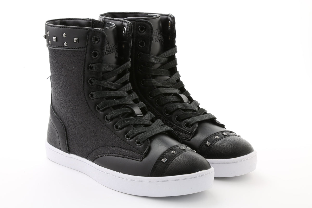 Pastry Military Glitz Adult Women's Sneaker Boot in Black/White ...