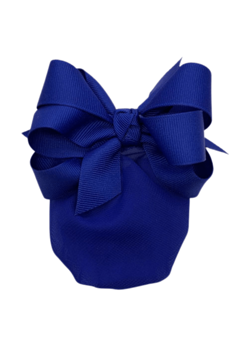 Dasha Grosgrain Bow with Snood - Royal — DanceWear Corner