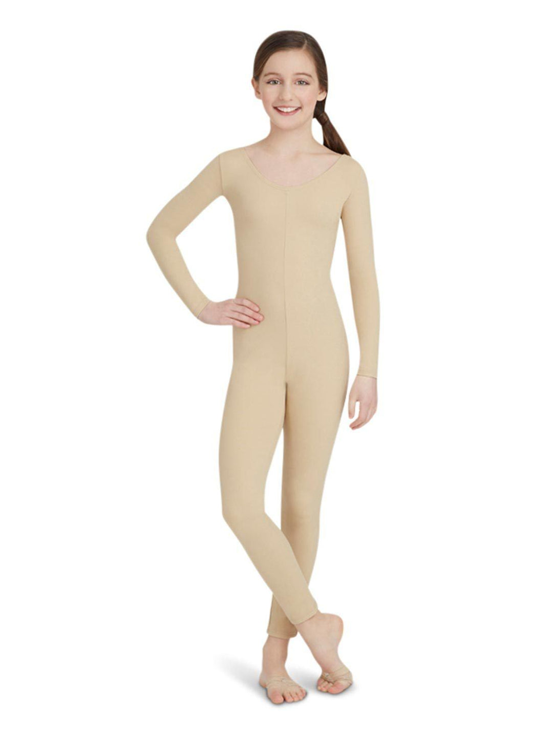 Girls' Long Sleeve Unitard | Girls' Long Sleeve Bodysuit — DanceWear Corner