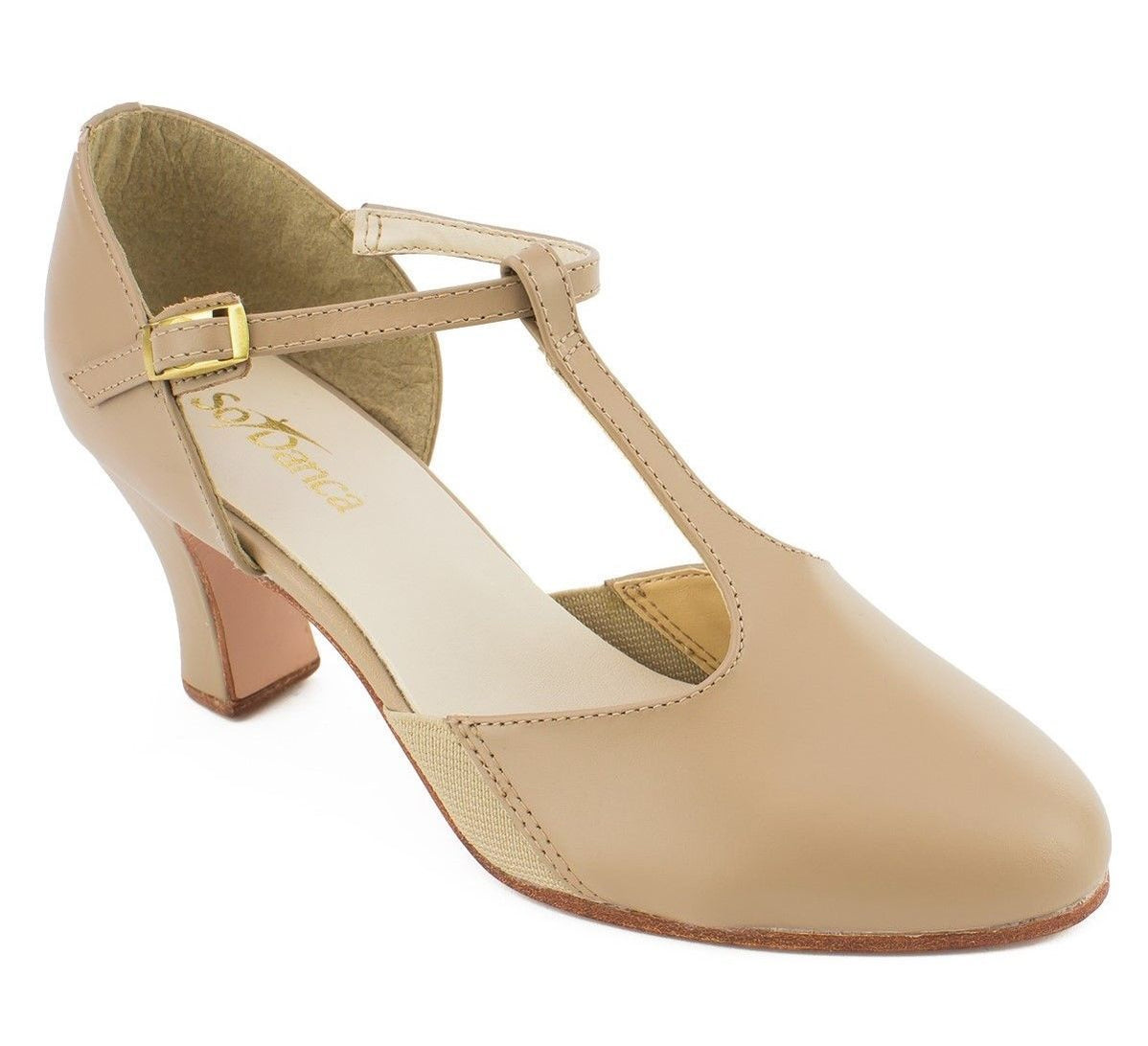 So Danca CH57 | 2.5-inch T-Strap Character Shoes — DanceWear Corner